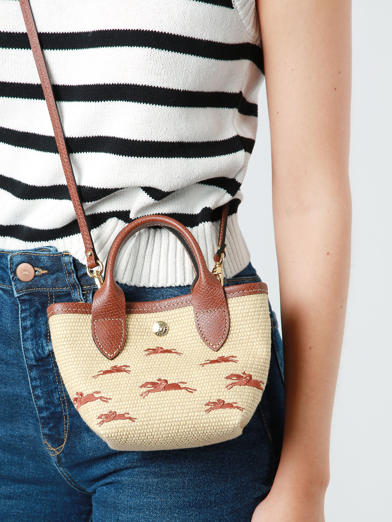 Sac bandoulière Longchamp 10206HCF brun en vente au meilleur prix