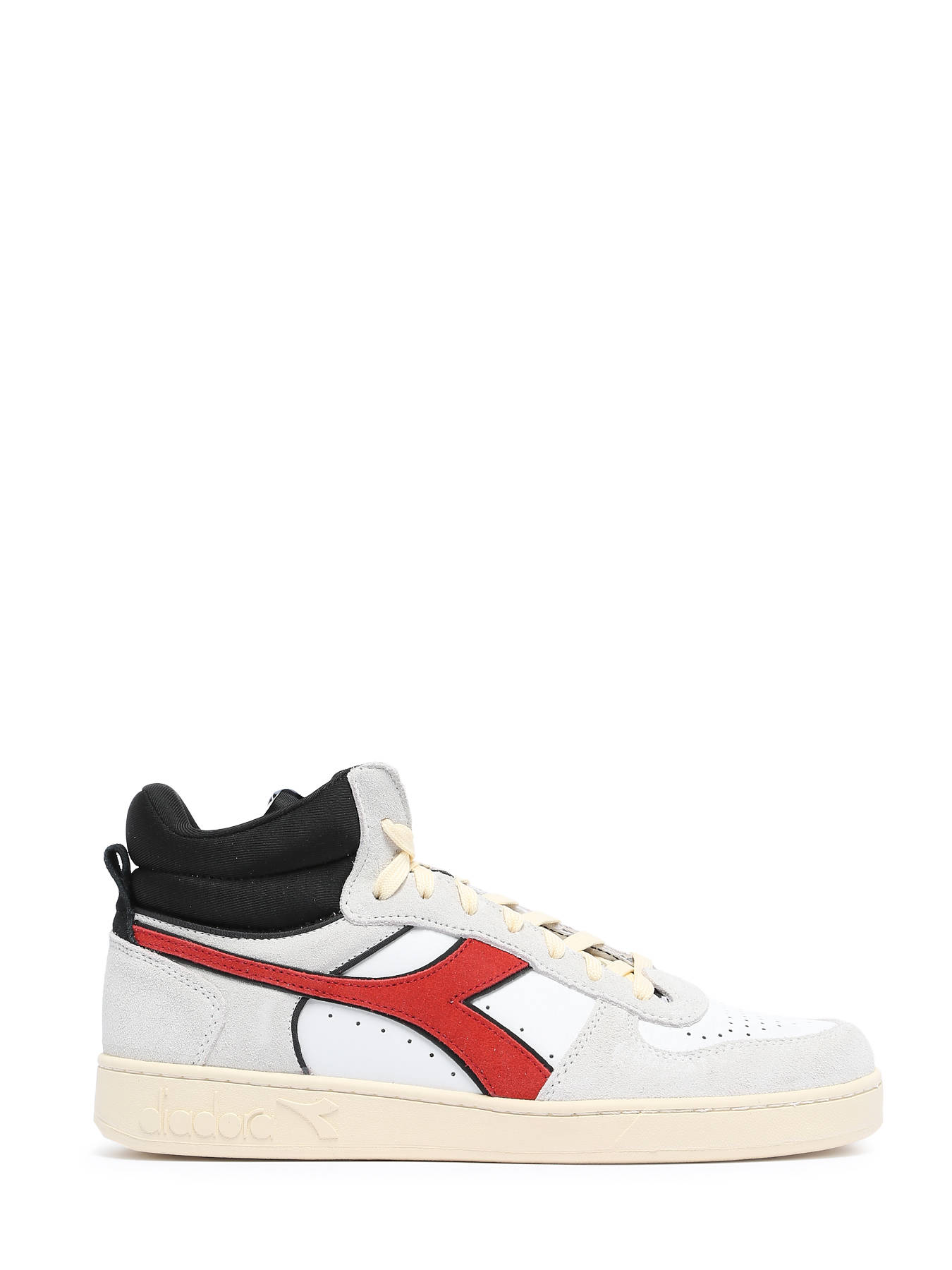 Baskets Diadora MAGIC BASKET DEMI CU white/ferrari red it en vente au ...