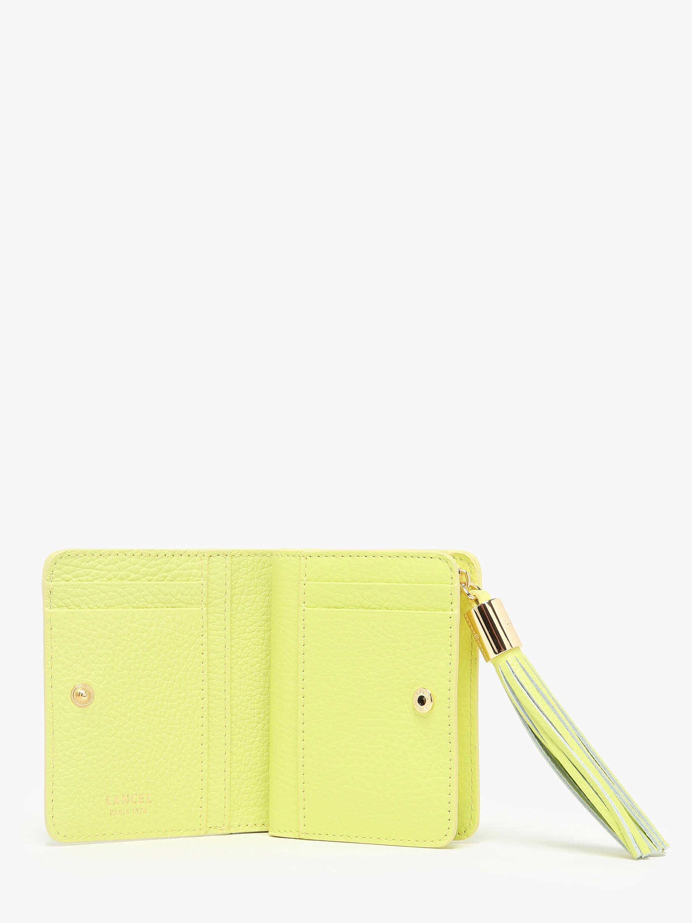 Portefeuille Lancel A.12800 citron vert en vente au meilleur prix