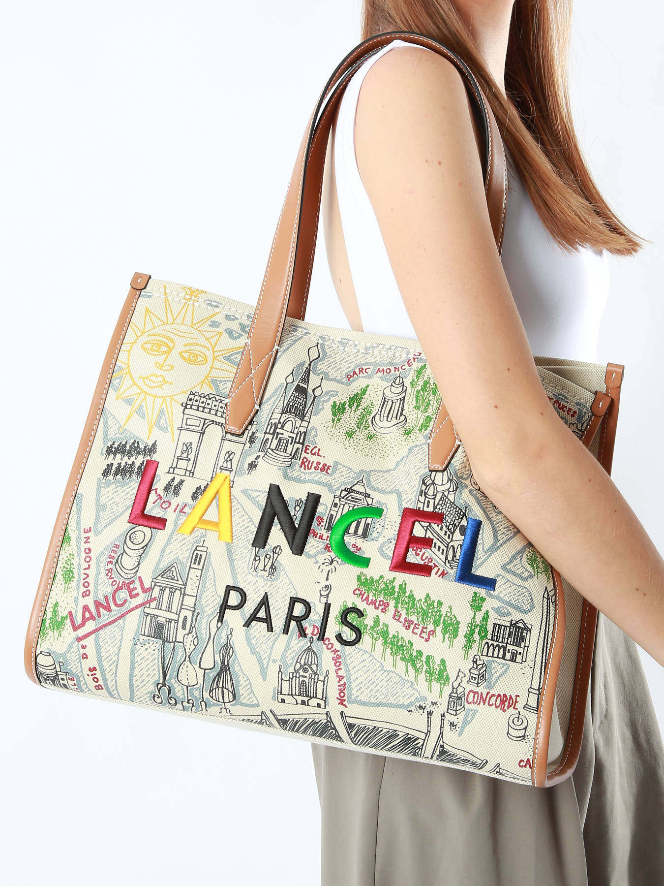 Sac porté épaule Lancel CABAS L JO mco neige en vente au meilleur prix