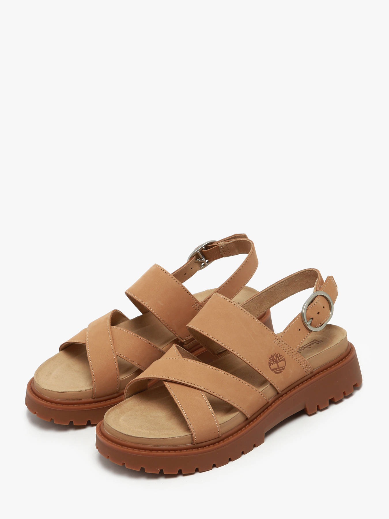 Sandales/nu-pieds Timberland Clairemont Way BACKS medium beige nubuck ...