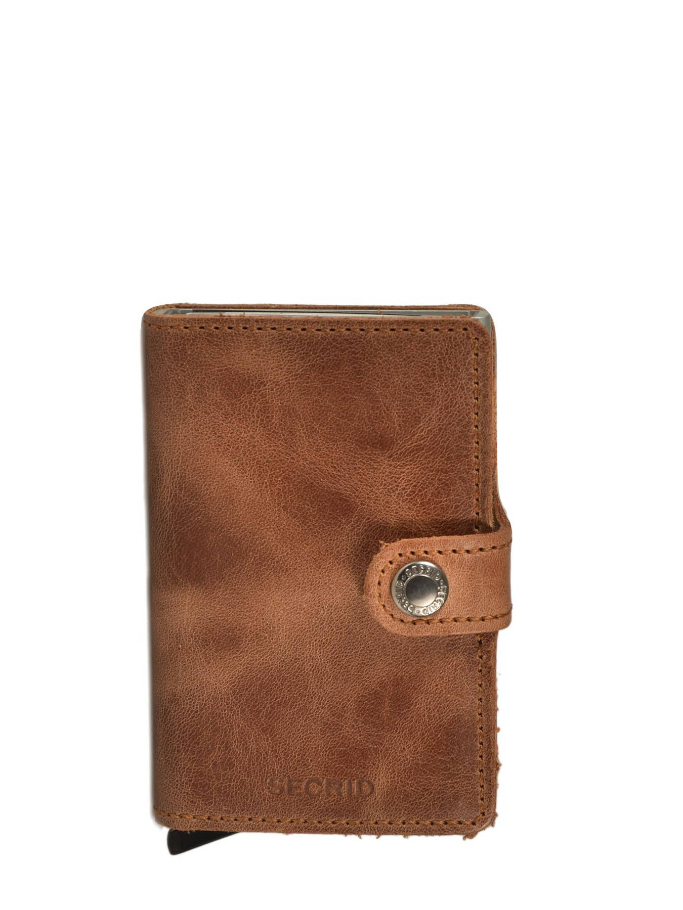 Porte cartes Secrid MINIWALL.VINTAG cognac sur edisac.com