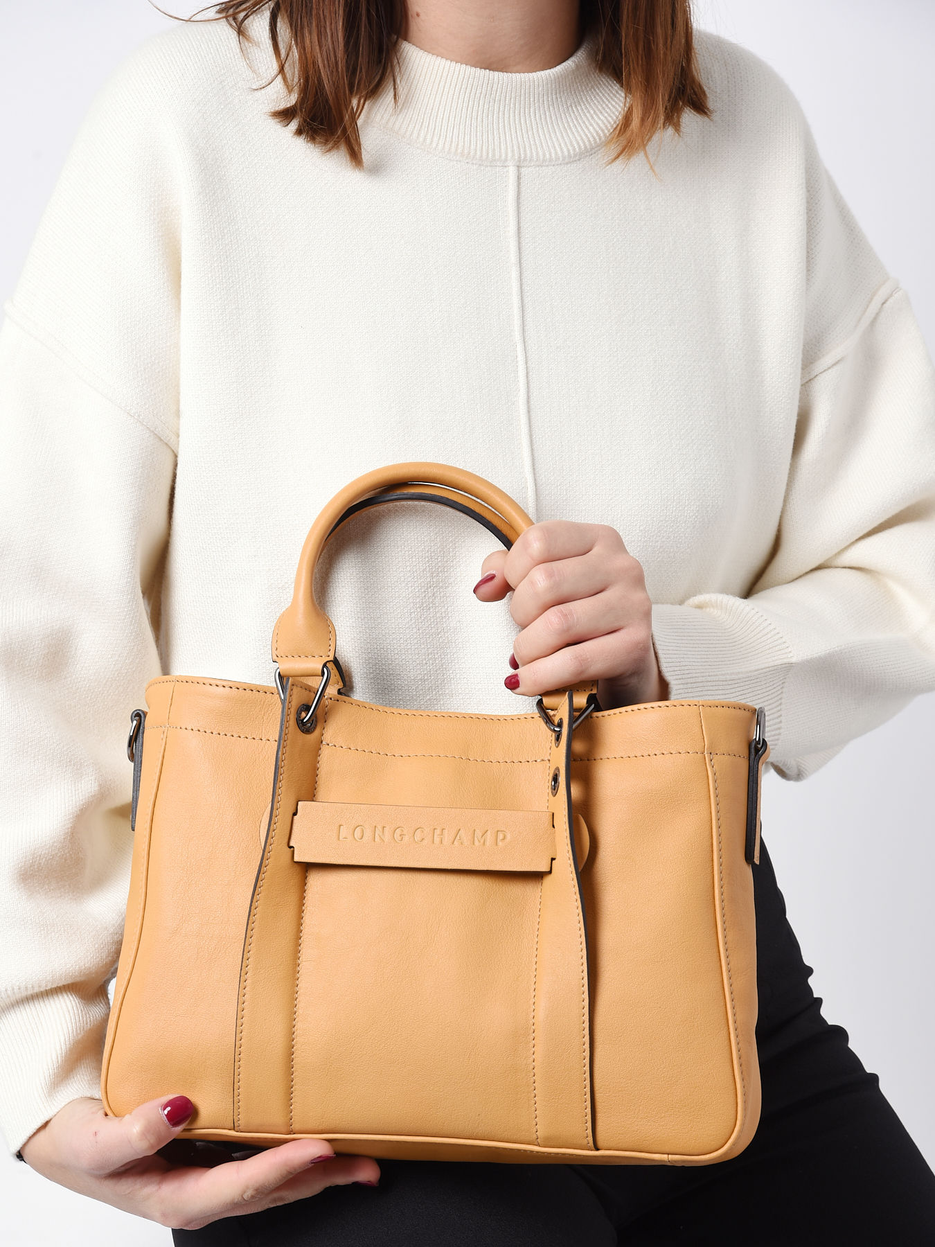 Longchamp 3d S Tote Bag In Gray Lyst